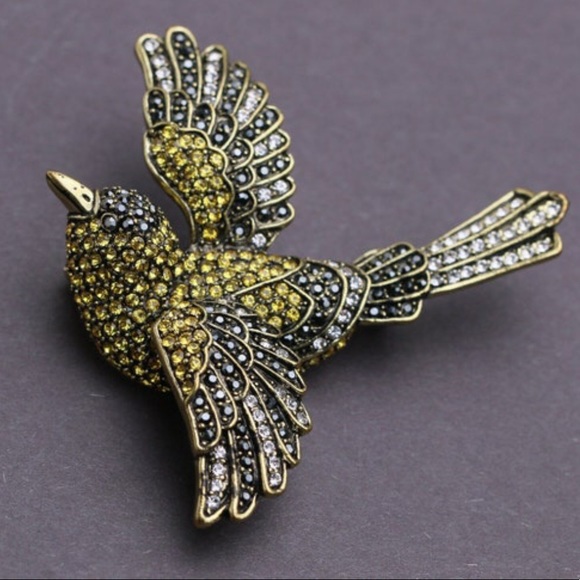 Heidi Daus | Jewelry | Heidi Daus Sparkling Swallow Red Crystal Bird ...